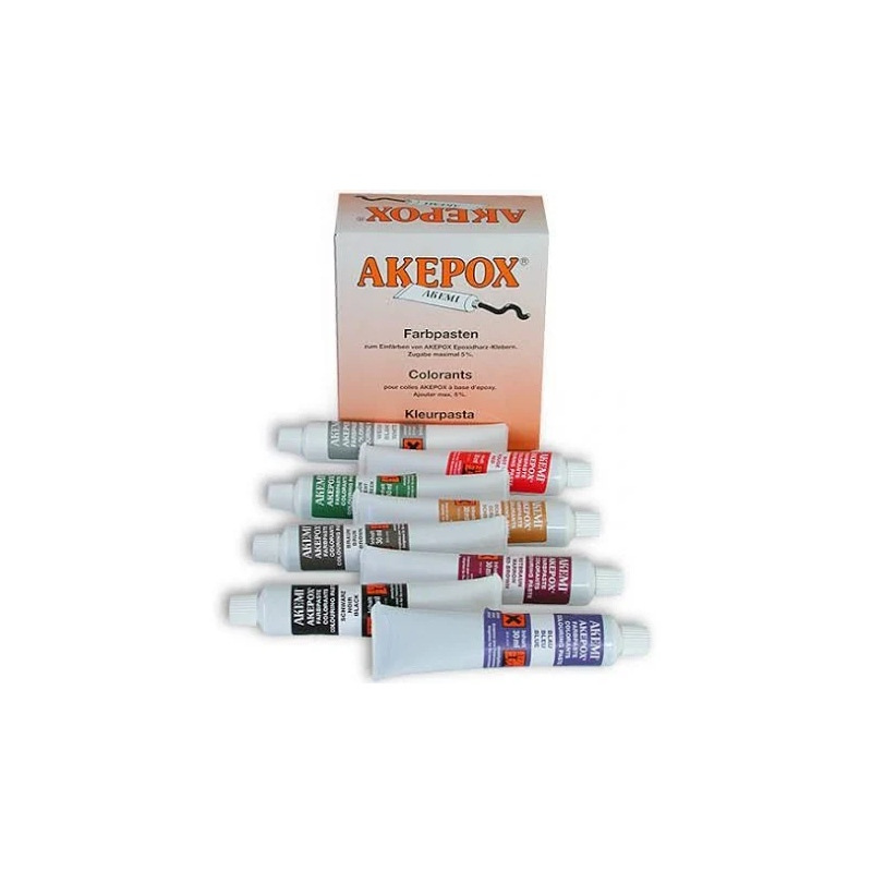 Colorant Akemi en pâte pour colorer vos résines, kit de 8